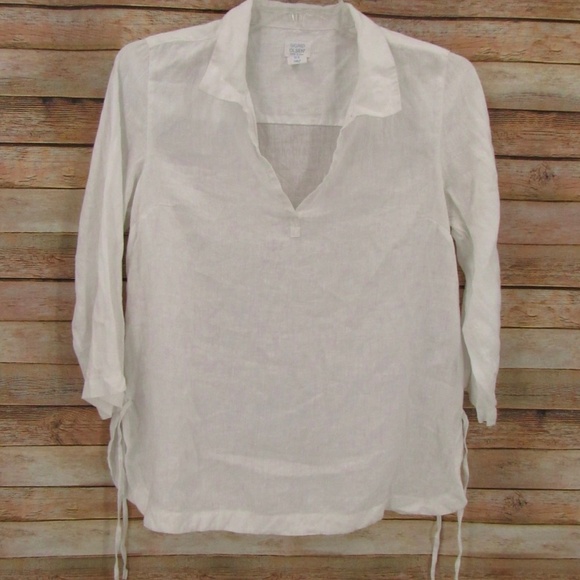 Sigrid Olsen | Swim | Sigrid Olsen Linen Long Sleeve Swim Cover M ...